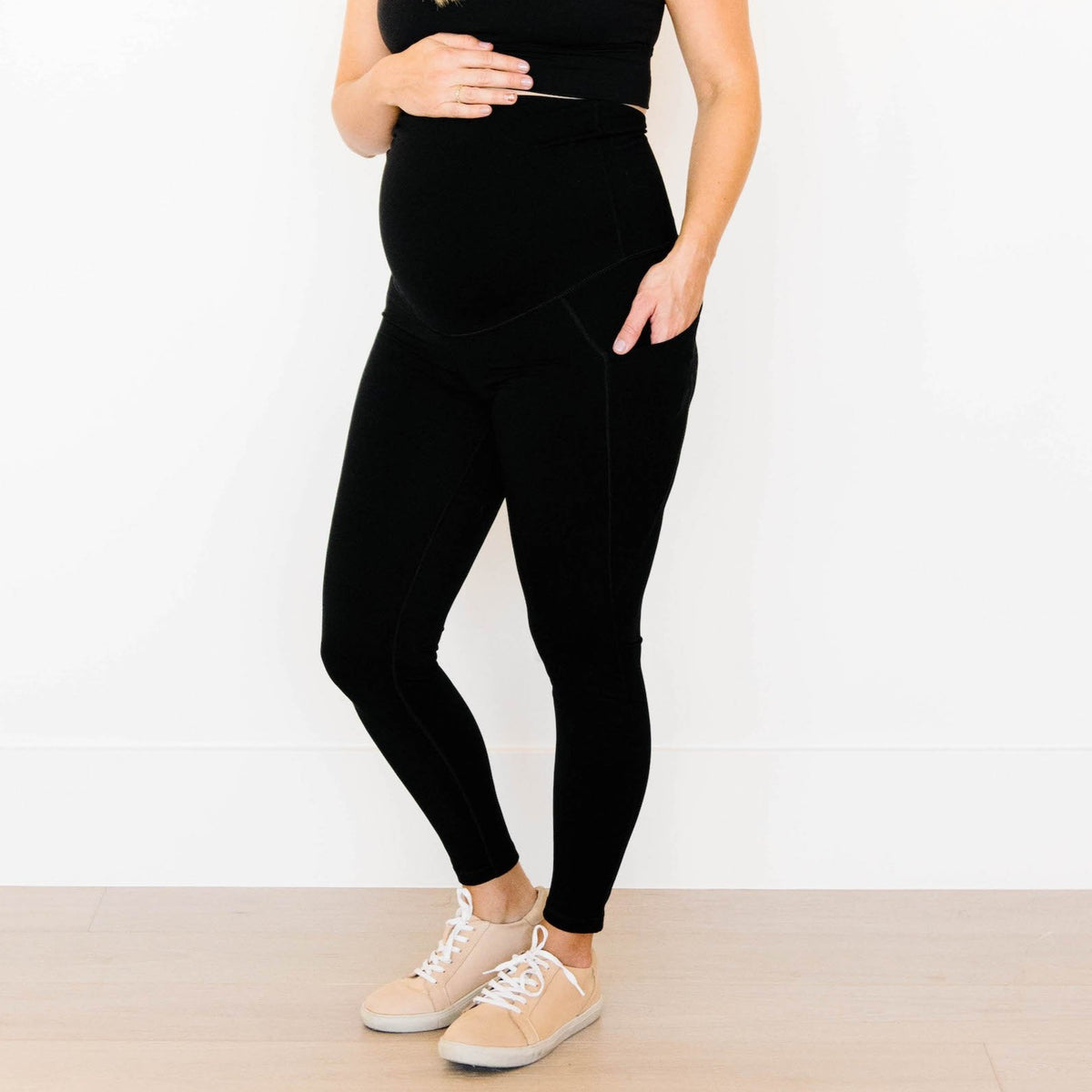 Maternity Leggings - Black | MT LUXE – Maven Thread