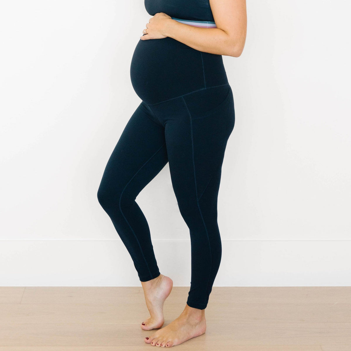Maternity Leggings - Navy | MT LUXE – Maven Thread
